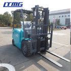 customized color 3 Ton Four Wheel Electric Forklift Truck For Loading & Unloading Cargo