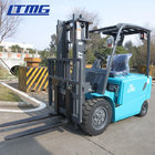 customized color 3 Ton Four Wheel Electric Forklift Truck For Loading & Unloading Cargo